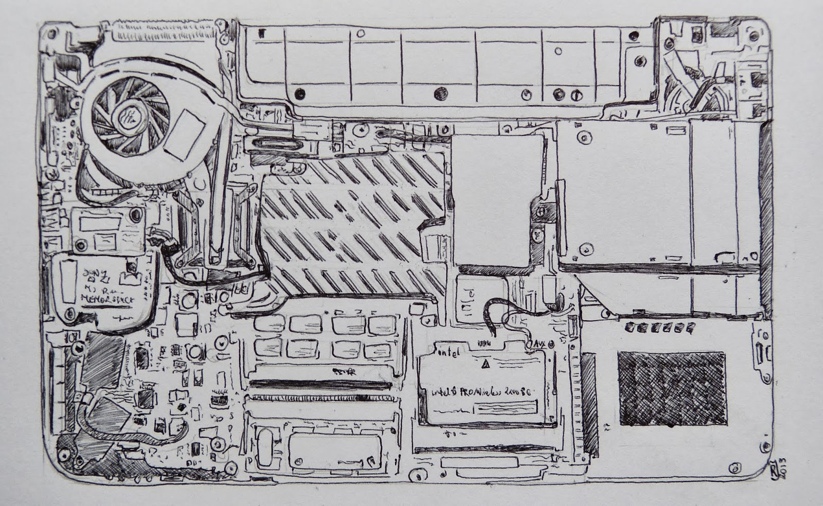 Alex's Ilustrations: Computer Tech-Thank you card