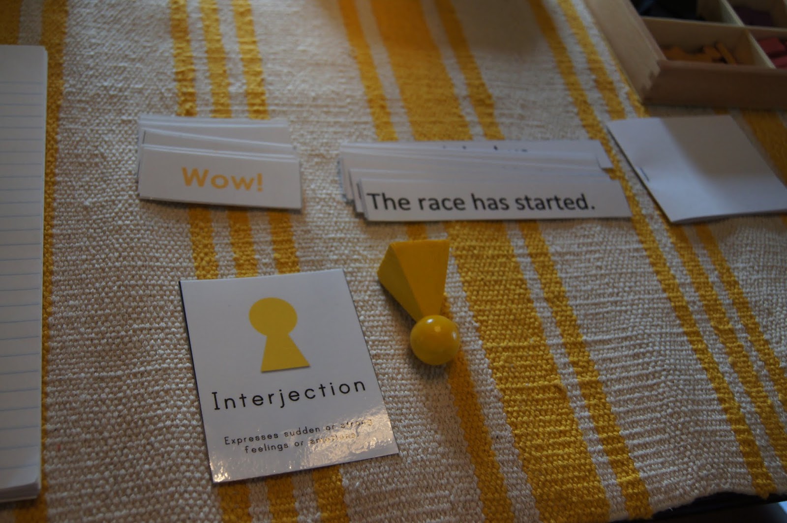 Interjection Introduction, Montessori Grammar At Home - "Making ...