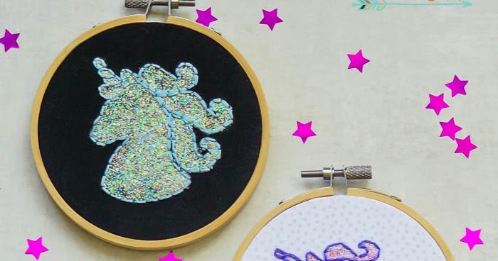 Unicorn Hoop Art | i should be mopping the floor