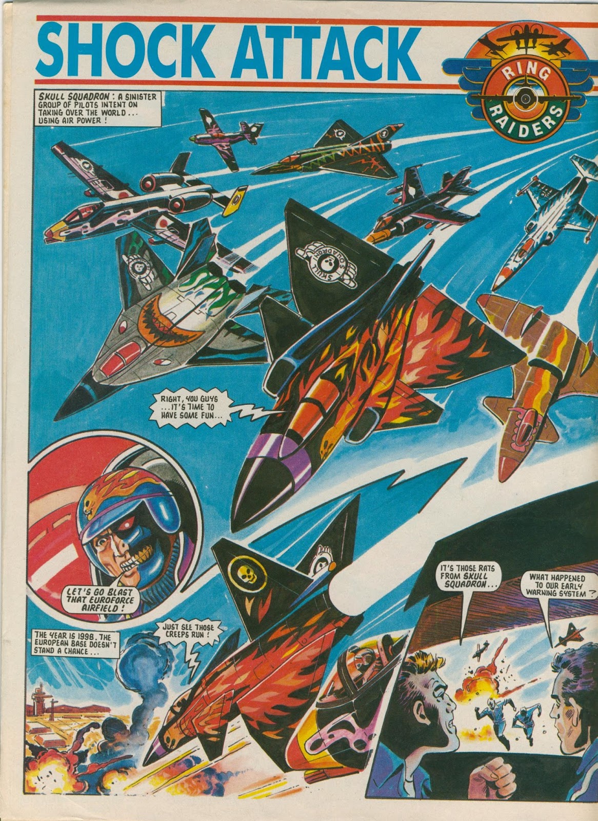 Boys Adventure Comics: Ring Raiders comic, 1989 - part 1