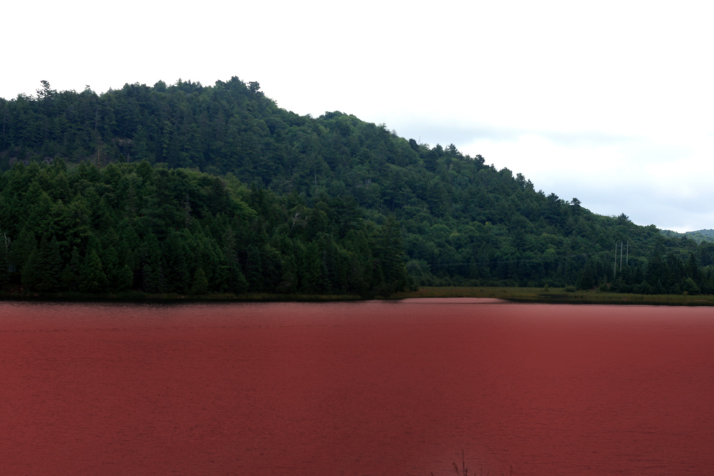 theveergorkha: Incredible Blood-Red Lake of Texas in America
