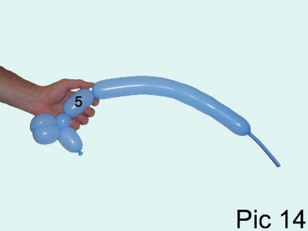Balloon animals twisting instructions: Balloon dog