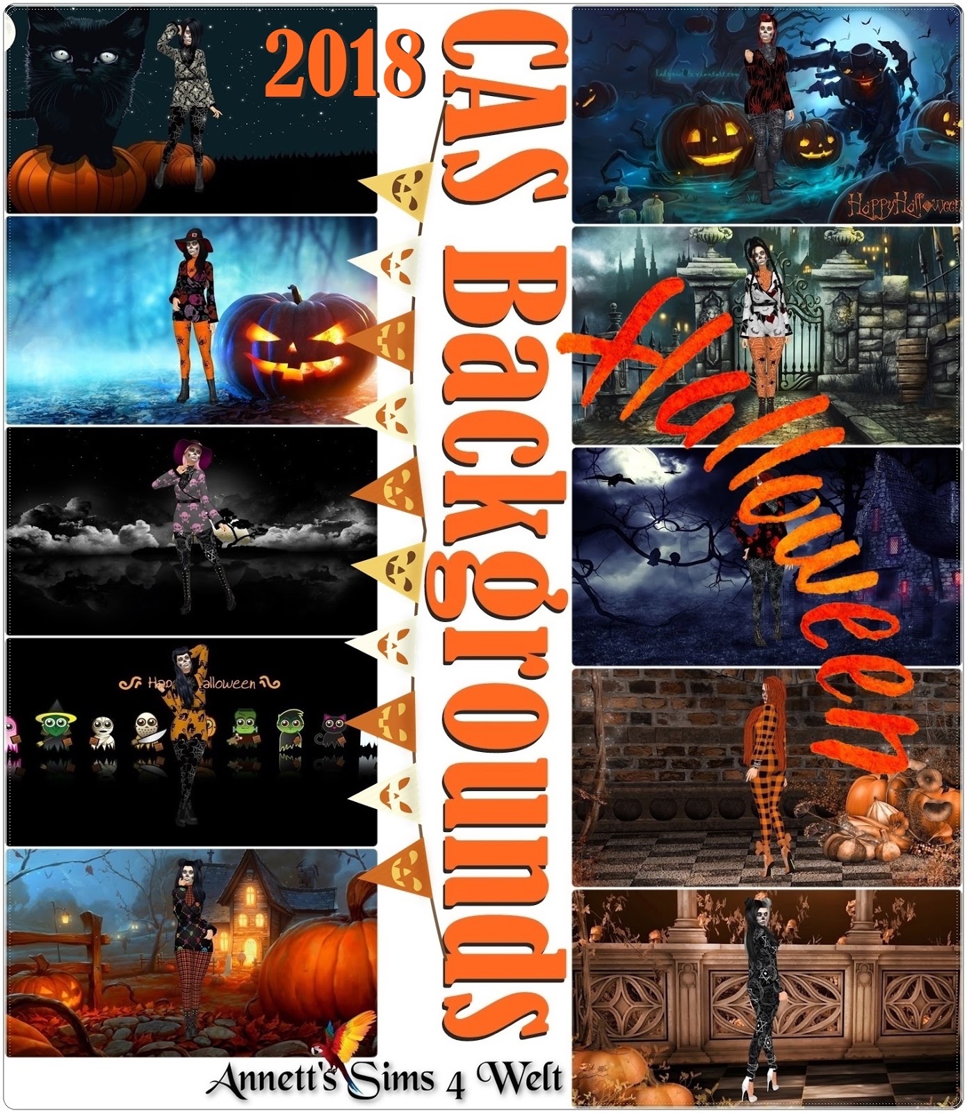 Annett's Sims 4 Welt: CAS Backgrounds "Halloween 2018"