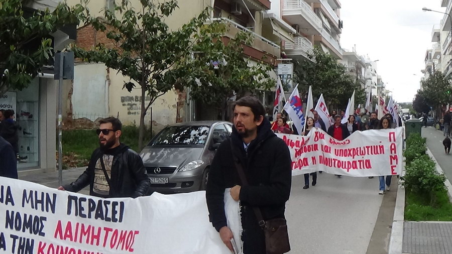 Μαχητική συγκέντρωση και πορεία του ΠΑΜΕ στην Αλεξανδρούπολη