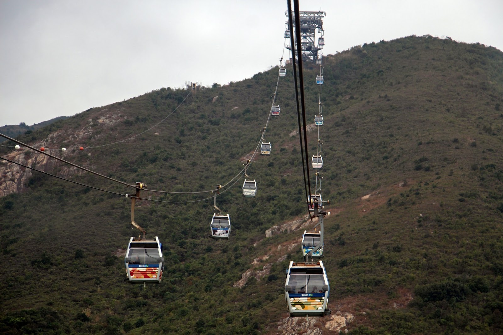 the viewing deck: Cable Car Experience in Ngong Ping 360