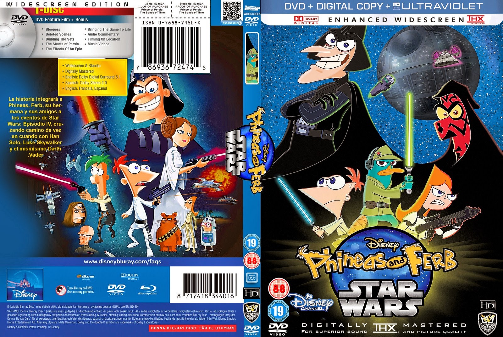 OZcaratulasDVD: Phineas y Ferb: Star Wars DVD-R NTCS R4 Latino (MEGA)