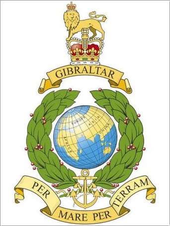Dolphin Antik: Emblem Royal Marines Gibraltar