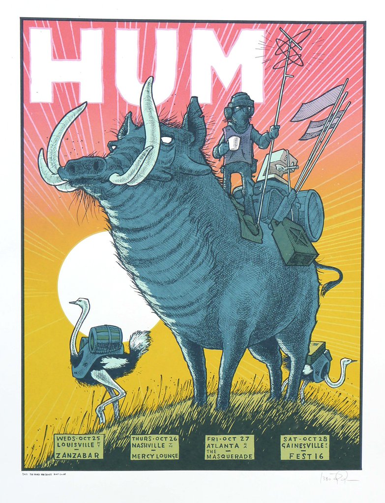 INSIDE THE ROCK POSTER FRAME BLOG: Jay Ryan Hum Tour Poster 2017