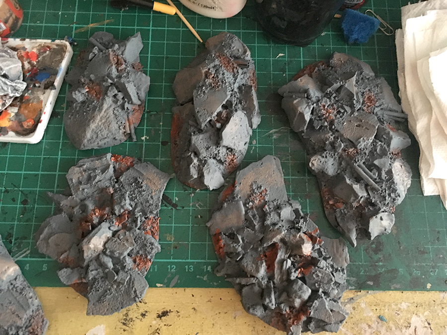 Sword of templar: Terrain Showcase & Tutorial - Simple urban rubble