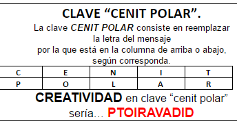 El Tesoro de Zeben: Claves de Cifrado: Cenit Polar - Murciélago