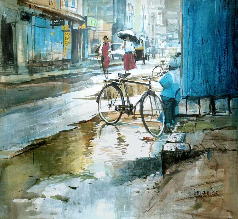 සිත්තර වරුණ: දිය සායම් චිත්‍රශිල්පී Millind Mulick -An Indian Artist