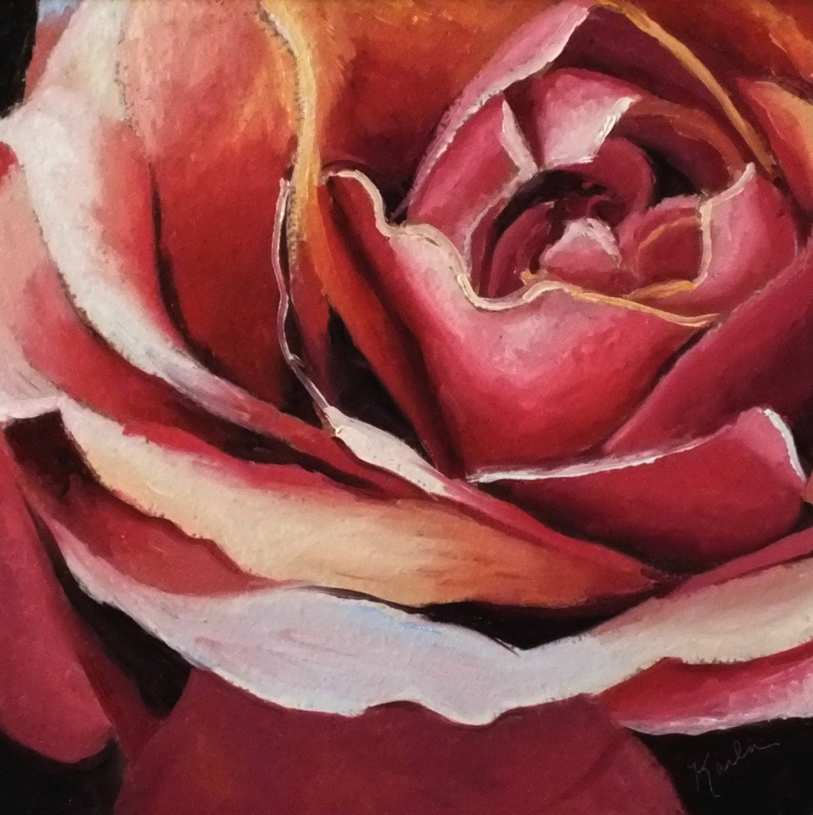 Karla Uphoff Fine Art: Opening Night Rose