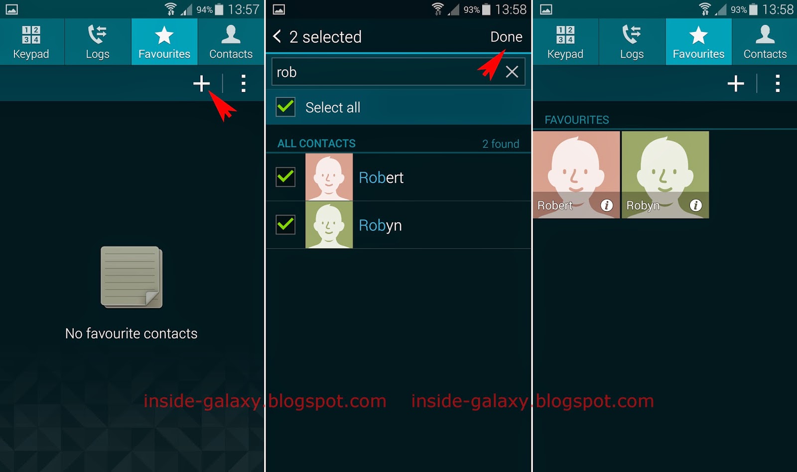 Inside Galaxy: Samsung Galaxy S5: How to Set Contacts as Favourites in ...