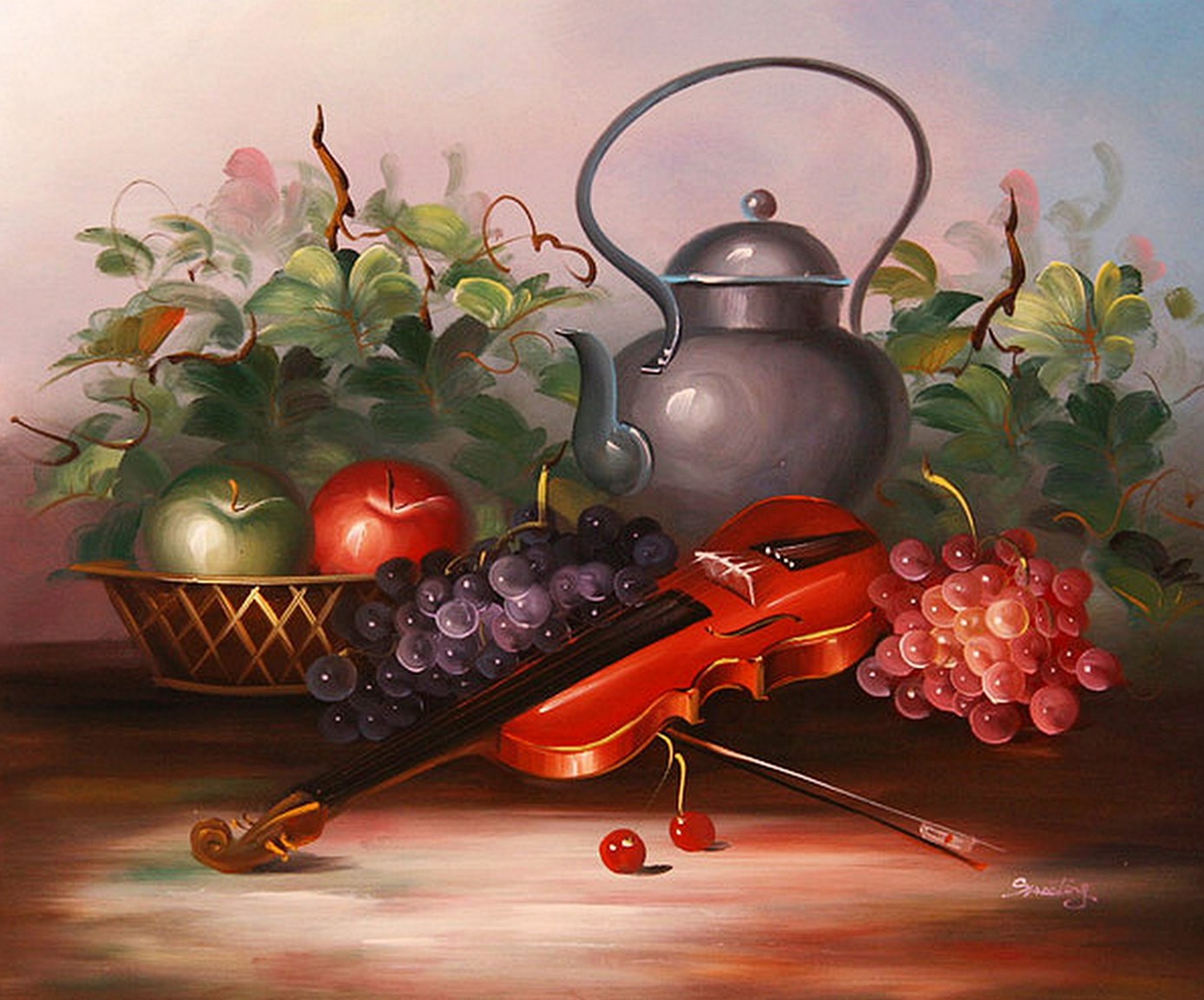 El arte es su máxima expresión : Bodegones Clásicos con Motivos Musicales