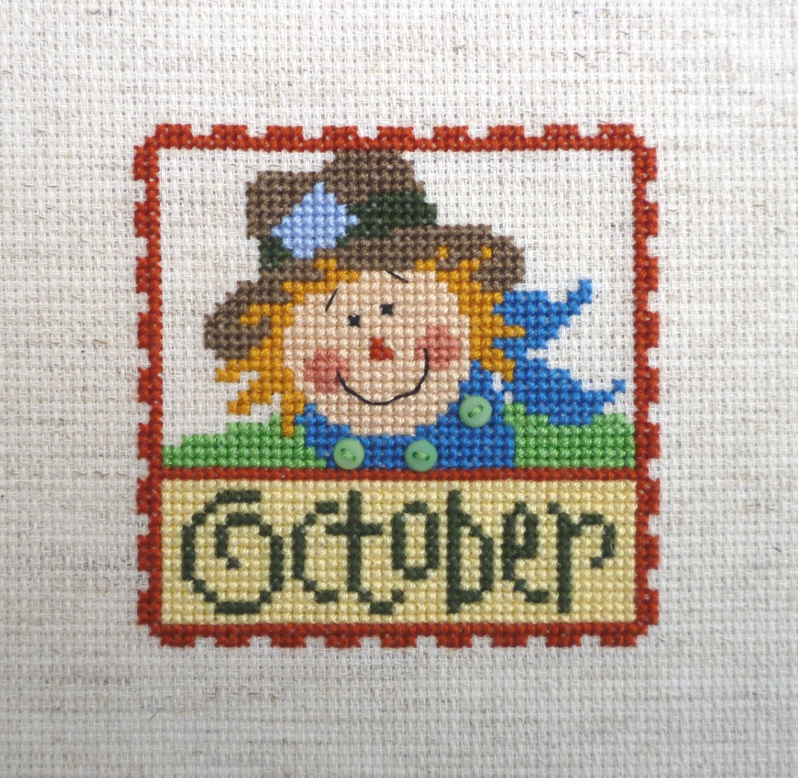 Ten Hour Stitcher: Lizzie-Kate October Flip-It Stamp - finished!