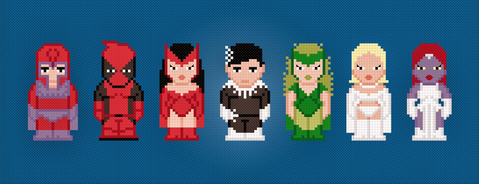 Cross-Stitch Patterns from PixelPower: Marvel Characters - Cross Stitch ...