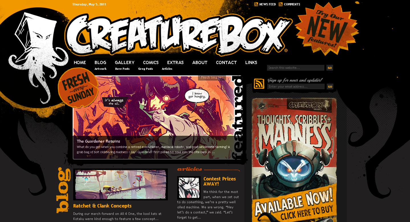 Web Case Studies: Creature Box