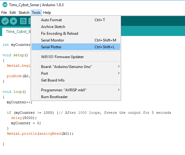 Tim's Cybot Arduino Conversion: Tim's Cybot Arduino Conversion