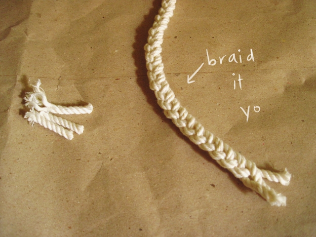 A slippery maiden: rope braid bracelet! // mini DIY