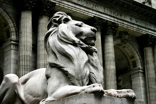 BOOKTRYST: The Lions of the New York Public Library Never Looked Like This