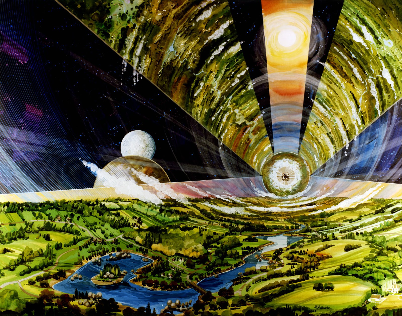 Appendage: NASA - 1970s Space Colony Art
