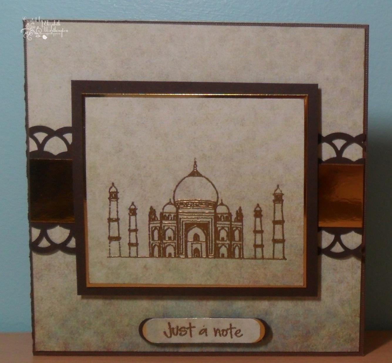 the silverscrapper's craft space: Taj Mahal Note-Card