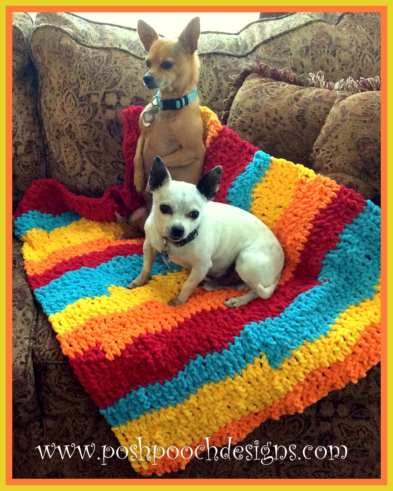Posh Pooch Designs : Fuzzy Waves Blanket Crochet Pattern | Posh Pooch ...