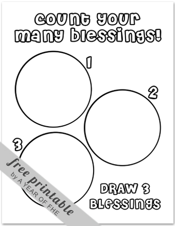 Count Your Blessings Coloring Page Sketch Coloring Page