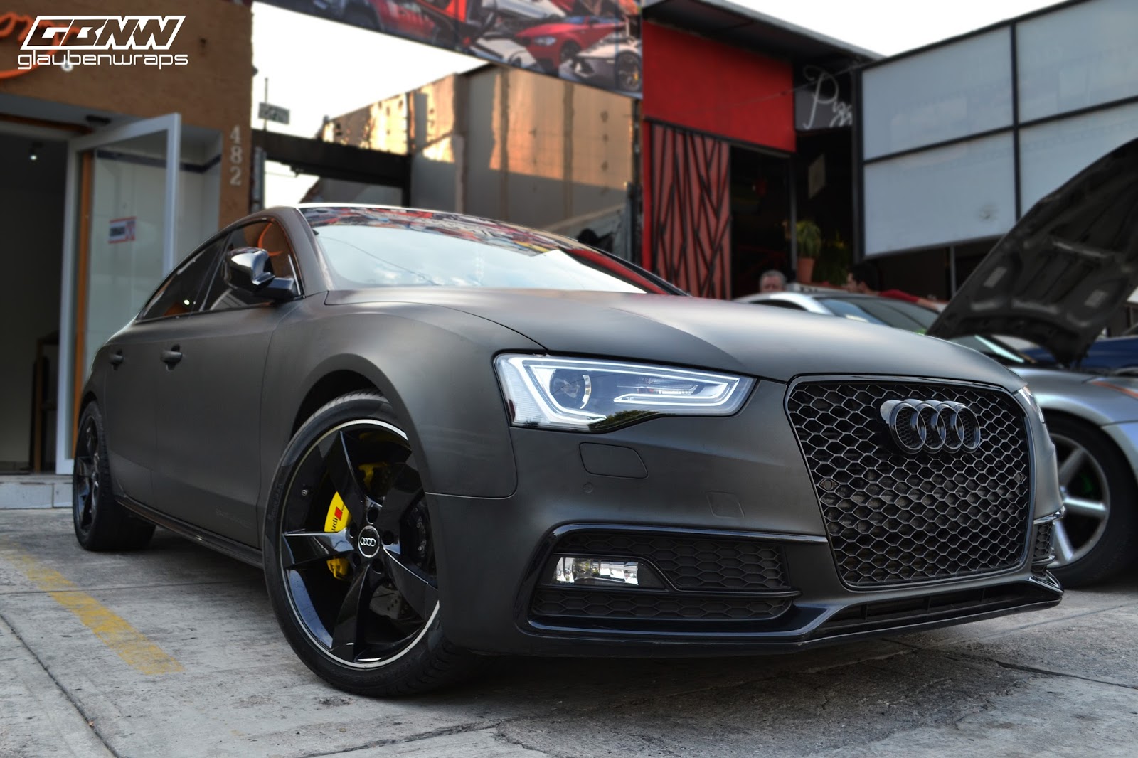 glaubenwraps: Audi A5 Negro mate