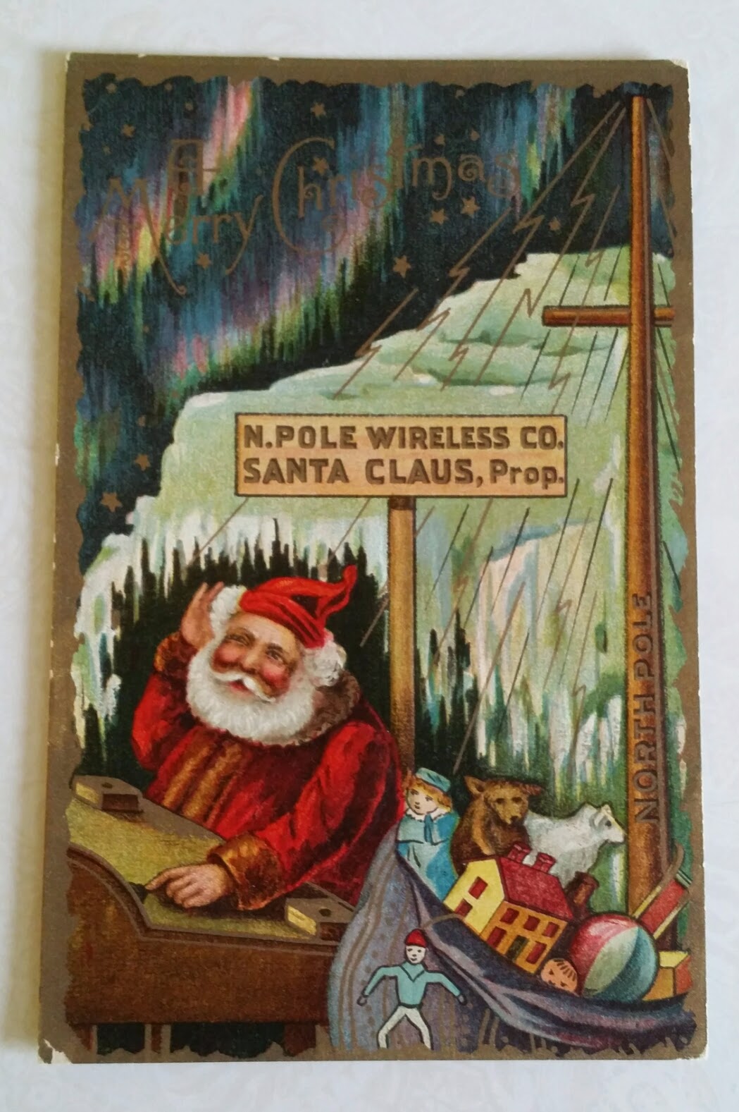Tracy's Toys (and Some Other Stuff): Antique Santa Claus Postcard
