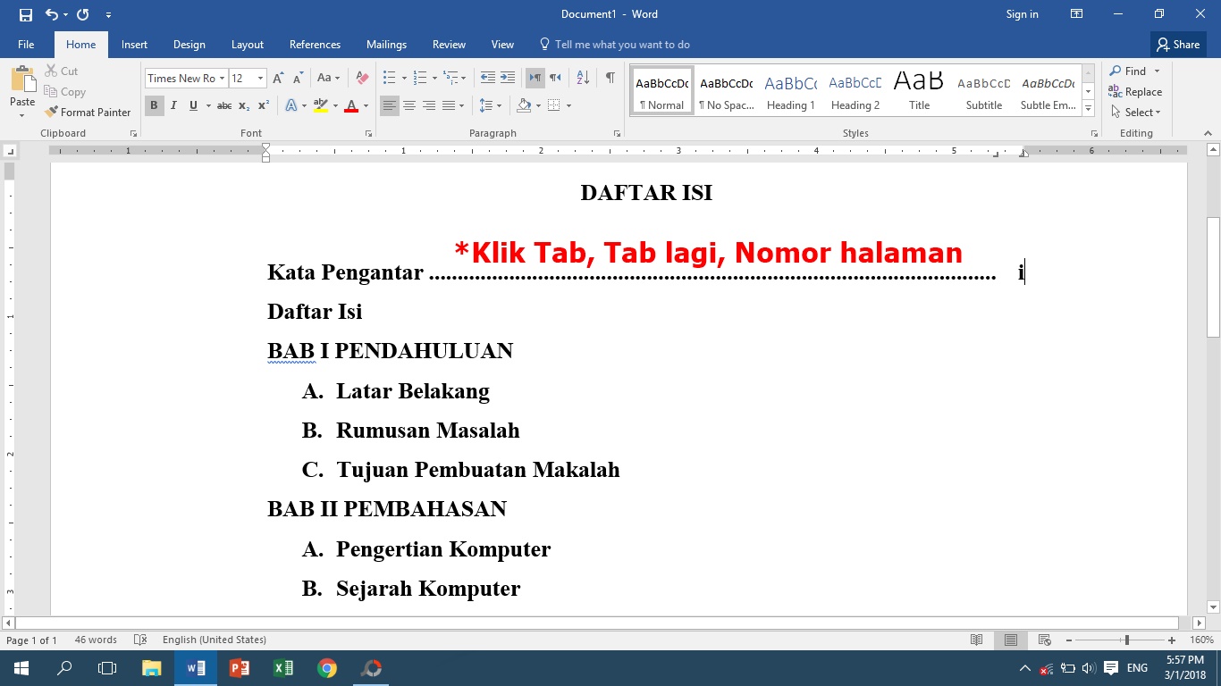 Panduan Penggunaan Microsoft Word: Membuat Daftar Isi Rapi dengan Mudah