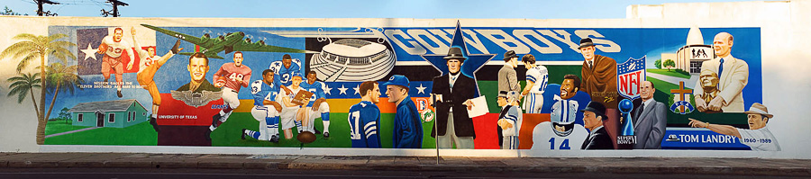 Pharr From Heaven: Tom Landry Mural