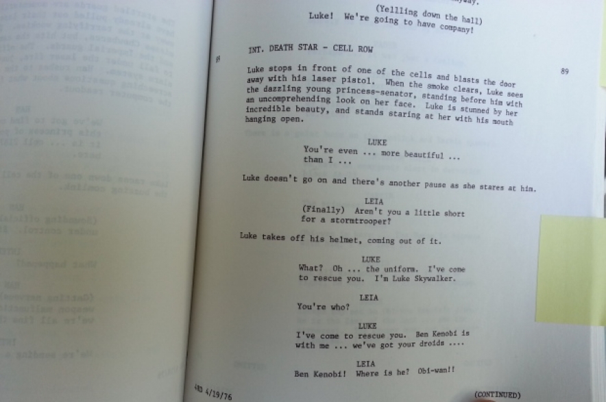 Script original de Star Wars é encontrado em biblioteca