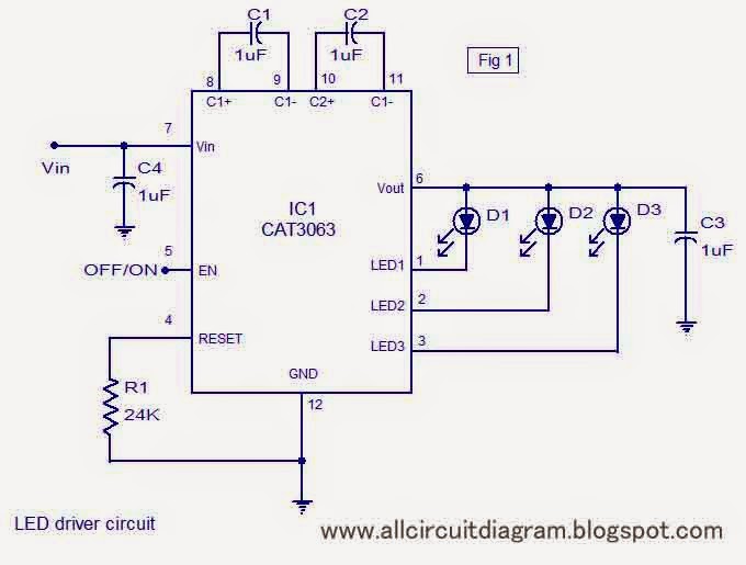 LED driver circuit - Gallery Of Electronic Circuit Diagram Free