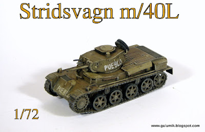 Gulumik Military Models: Stridsvagn m/40 L 1/72