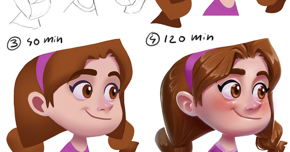 Learning drawing principles: girlpaint