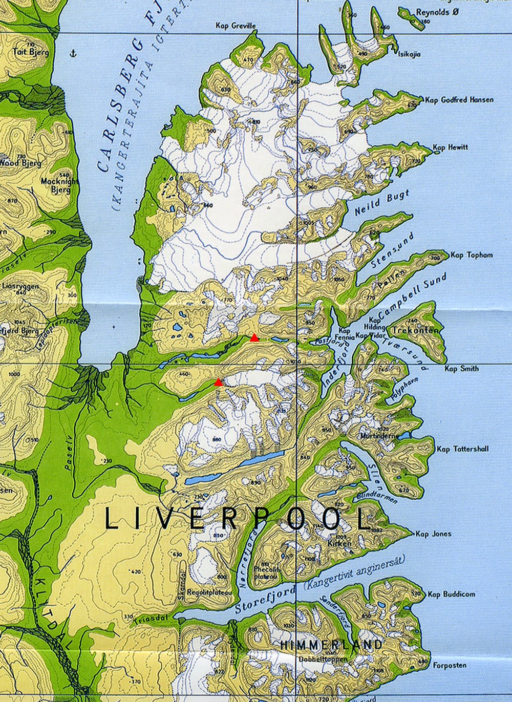 Greenland 2015: Maps of Liverpool Land