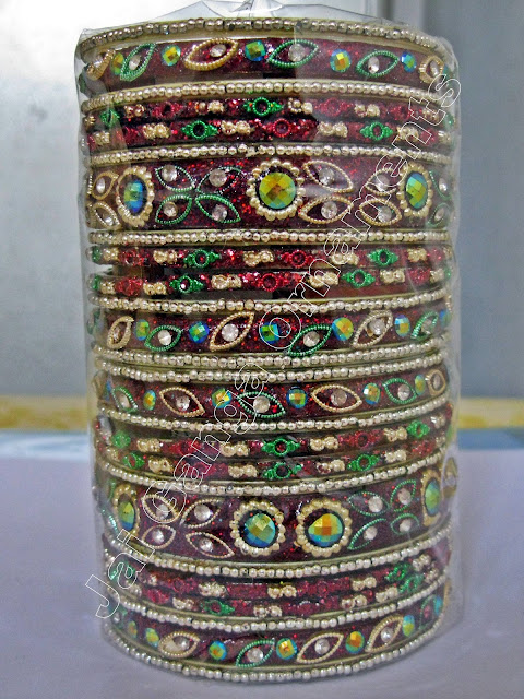 Hand Made Glass Bangles Set