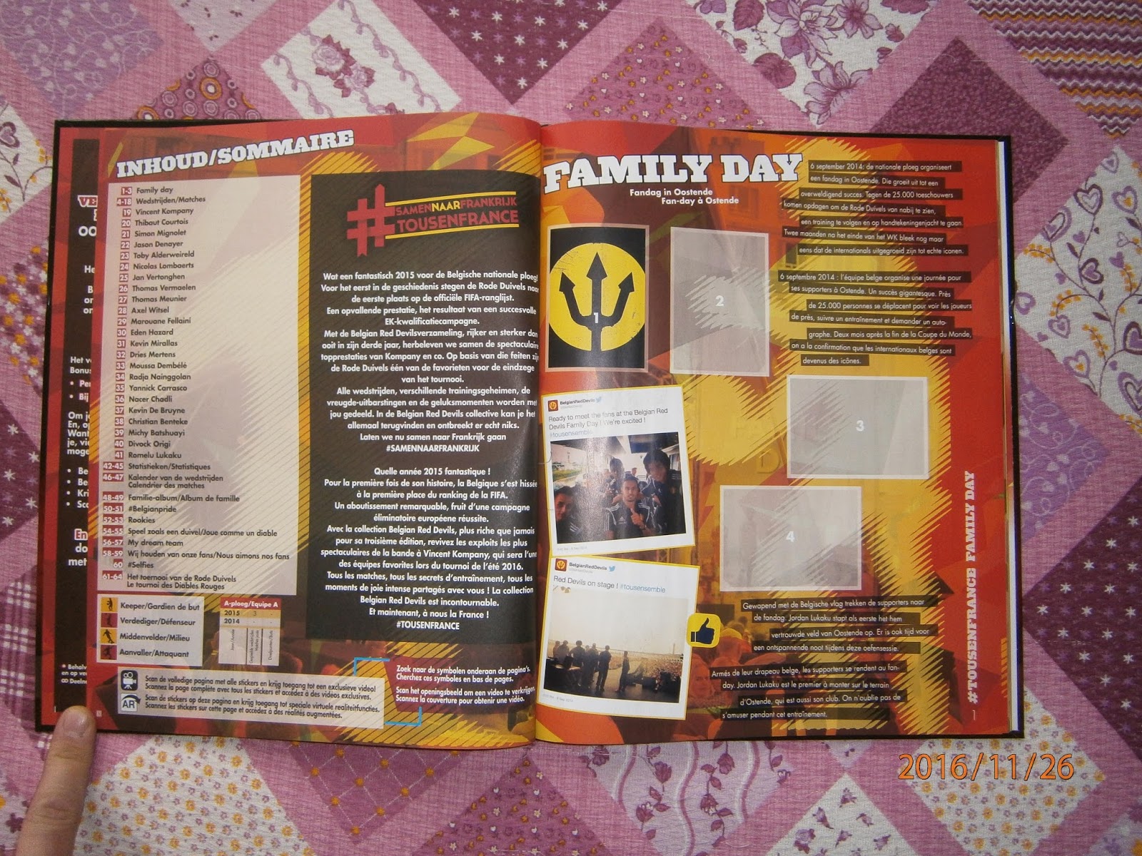 Collezionista Panini: Belgian Red Devils 2016 - #Tousenfrance - Panini ...
