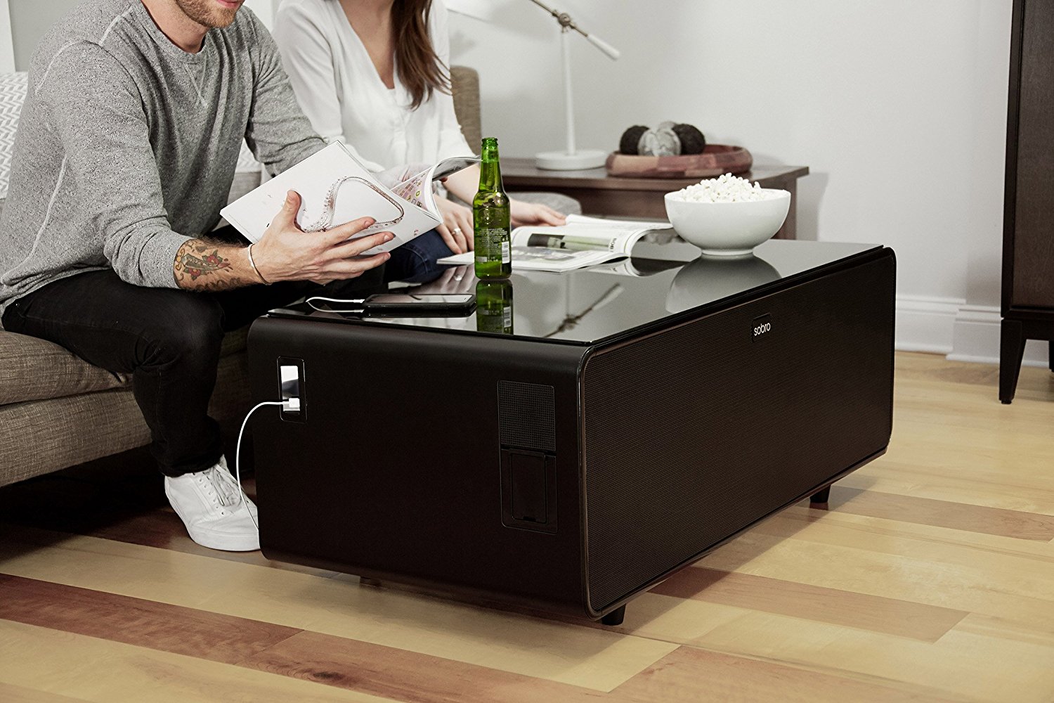 SOBRO SMART COFFE TABLE WITH REFRIGERATOR