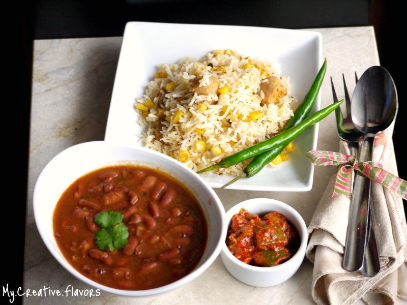 My.Creative.Flavors: Rajma and Pulao Rice for a Lazy Sunday Brunch