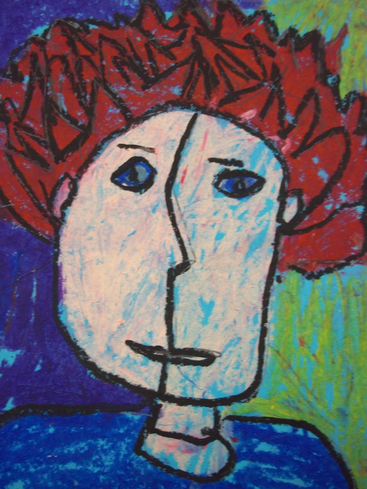 Art Kids of Benavidez Elementary: Self-Portraits - Picasso Style