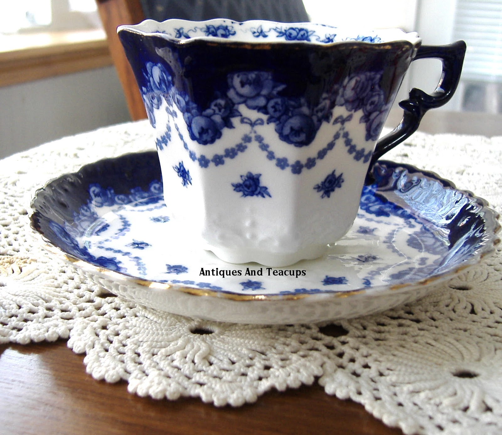 Antiques And Teacups: Tuesday Cuppa Tea, Flow Blue Teacup Trio and ...