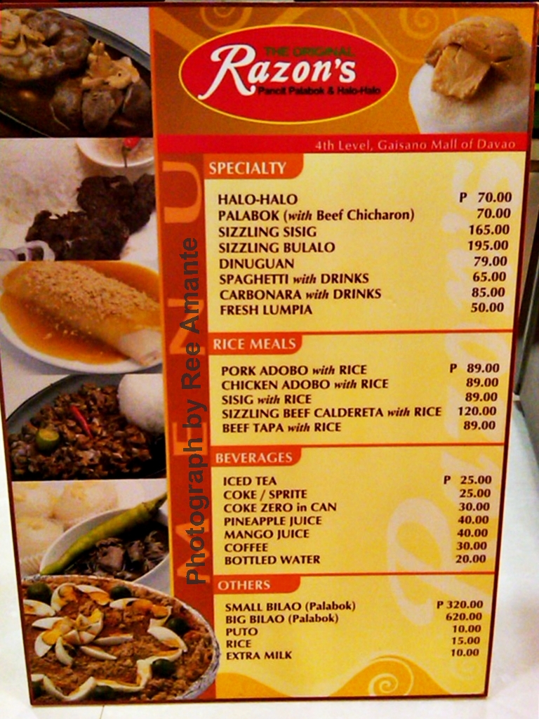 SouthernDC Post: RAZON'S (Home of Pancit Palabok and Halo-halo)