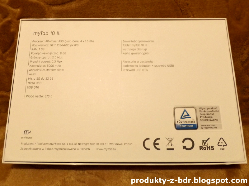 Testujemy produkty z Biedronki: Tablet myPhone myTab 10 III z Biedronki