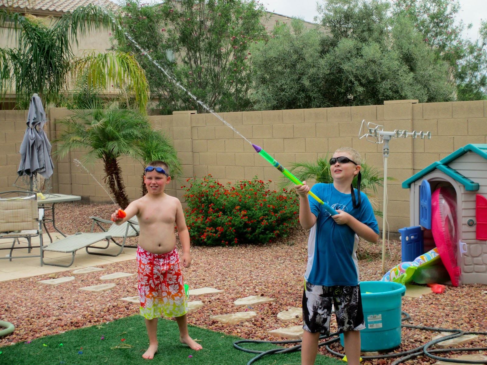 Todd Kathy Hannah And Joshua Joshuas 10th Birthday Party Lets Get Wet
