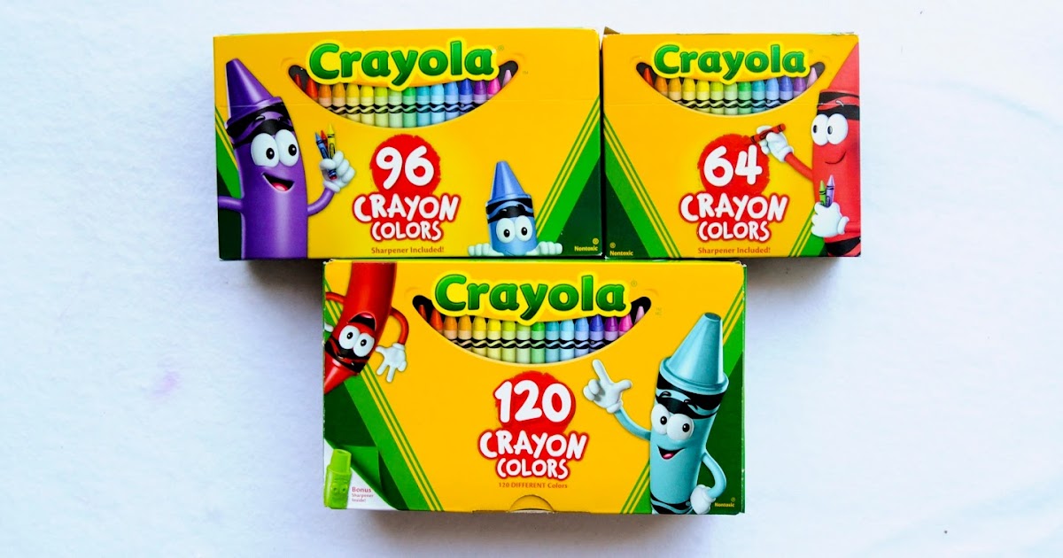 64, 96, 120 Count Big Box Redesign | Jenny's Crayon Collection