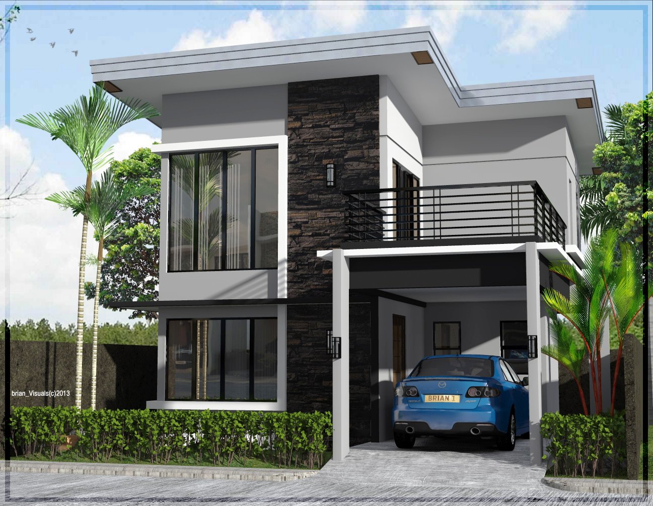 40 Contoh Desain Rumah Minimalis Type 70 Dua Lantai Yang Nampak Mewah ...