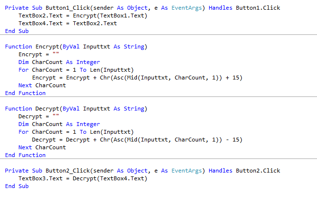 Shared Knowledge: Simple Encrypt and Decrypt Function using Visual Studio Shared Knowledge: Simple Encrypt and Decrypt Function using Visual Studio