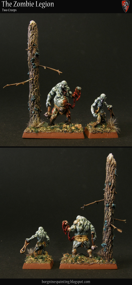 Borgnine's Miniature Painting: Zombie Legion - Two Creeps